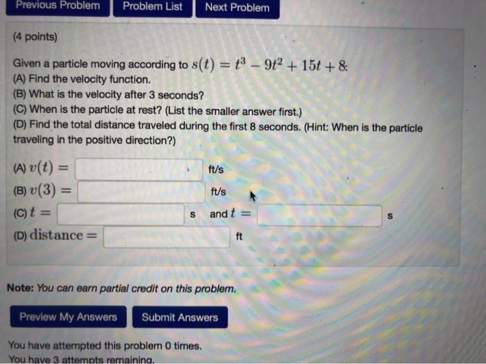 Solved Previous Problem Problem List Next Problem (4 points) | Chegg.com
