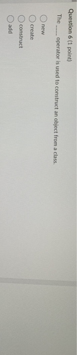 Solved Question 5 (1 point) Consider the following code | Chegg.com