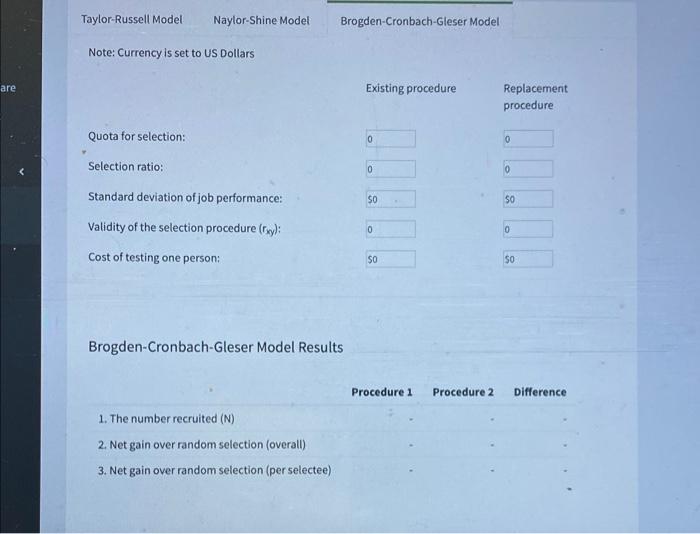 Taylor-Russell Model Naylor-Shine Model | Chegg.com