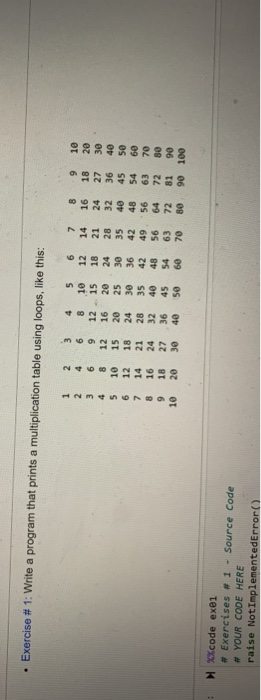 Solved • Exercise # 1: Write a program that prints a | Chegg.com