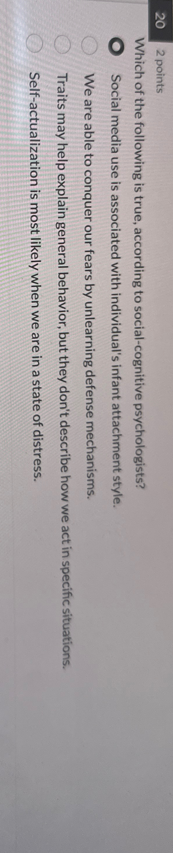 Solved 202 ﻿pointsWhich of the following is true, according | Chegg.com