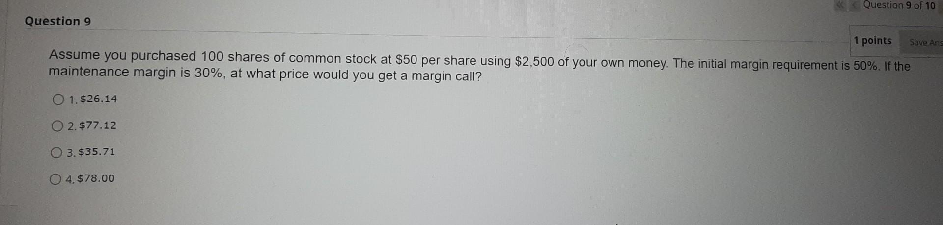 Solved Assume you purchased 100 shares of common stock at | Chegg.com