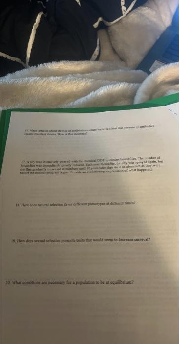 Solved need help with #16-20 | Chegg.com
