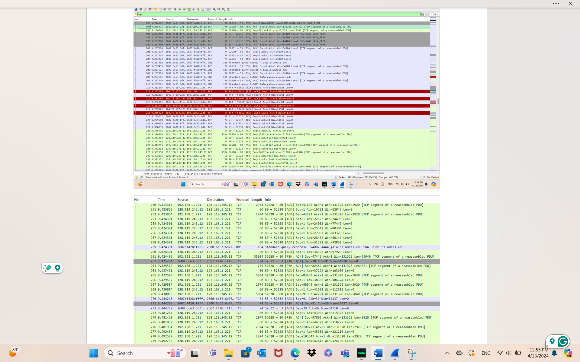 Solved 6 ﻿consider The Tcp Segment Containing The
