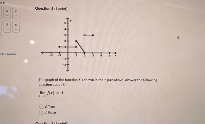 Solved ce 1: 2 1 5 3 > 6 ¦ z Information Question 5 (1 | Chegg.com