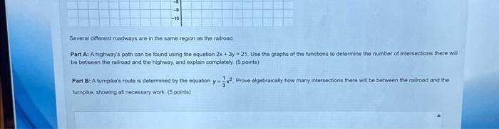 Solved A railroad's track can be determined using the | Chegg.com