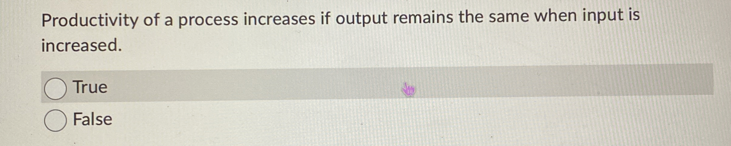 Solved Productivity of a process increases if output remains | Chegg.com