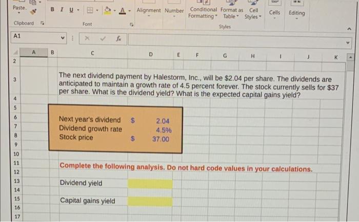 Solved Paste BIU. Cells Editing Alignment Number Conditional | Chegg.com