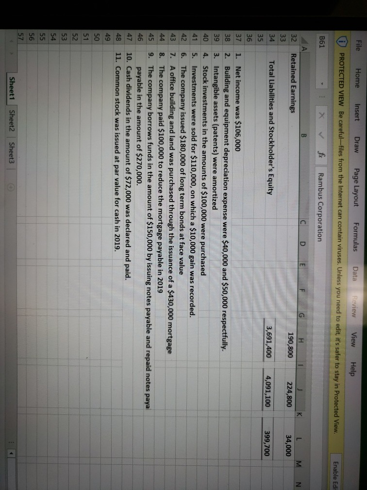 Solved File Home Insert Draw Page Layout Formulas Data
