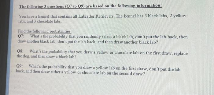 Solved The following 3 questions ( Q7 to Q9 ) are based on | Chegg.com