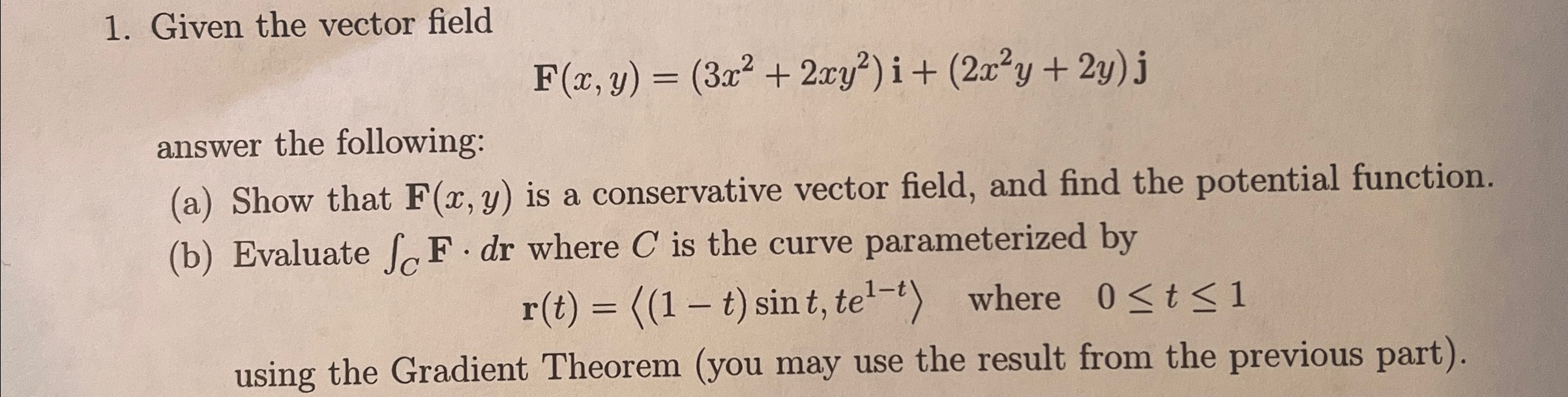 Solved Given the vector | Chegg.com