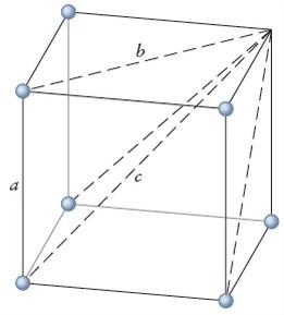 Solved each side has a length 1.0m.On seven of the corners | Chegg.com