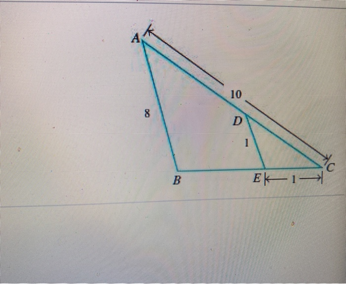 Solved Triangles ABC and DEC in the figure are similar | Chegg.com