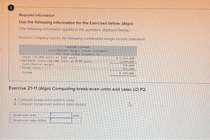 Solved Required information Use the following information | Chegg.com