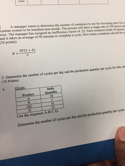 Solved .. A manager wants to determine the number of | Chegg.com