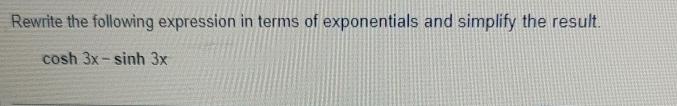 Solved Rewrite the following expression in terms of | Chegg.com