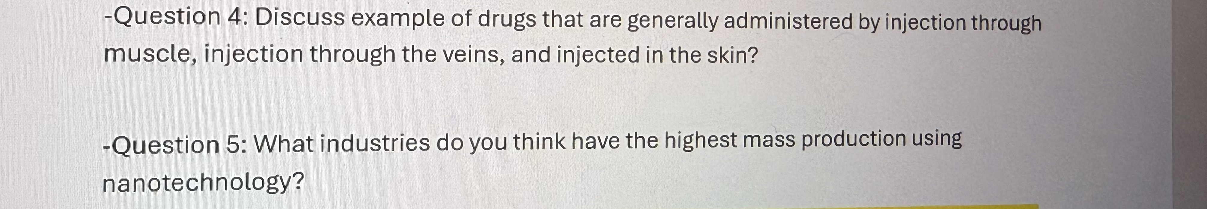 Solved -Question 4: Discuss example of drugs that are | Chegg.com