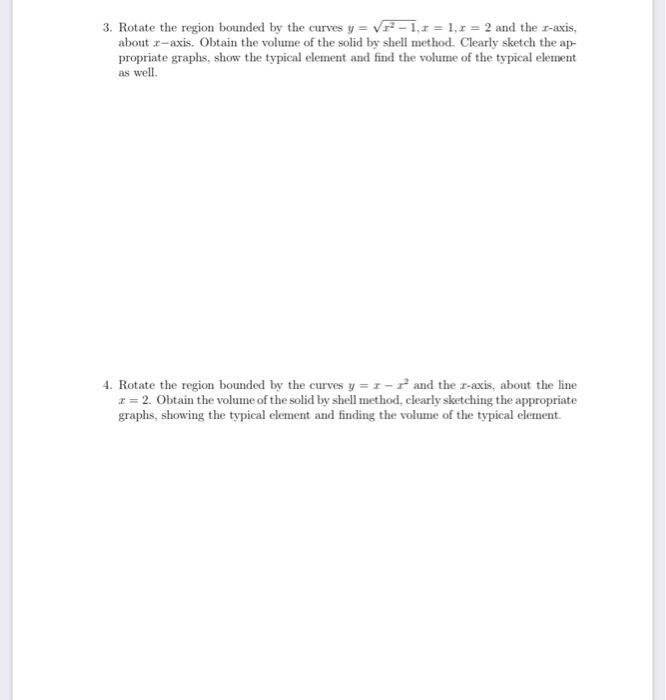 Solved 1. Using the washer method, find the volume of solid | Chegg.com