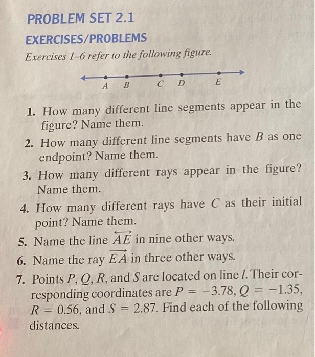 Solved PROBLEM SET 2.1 EXERCISES/PROBLEMS Exercises 1-6 | Chegg.com