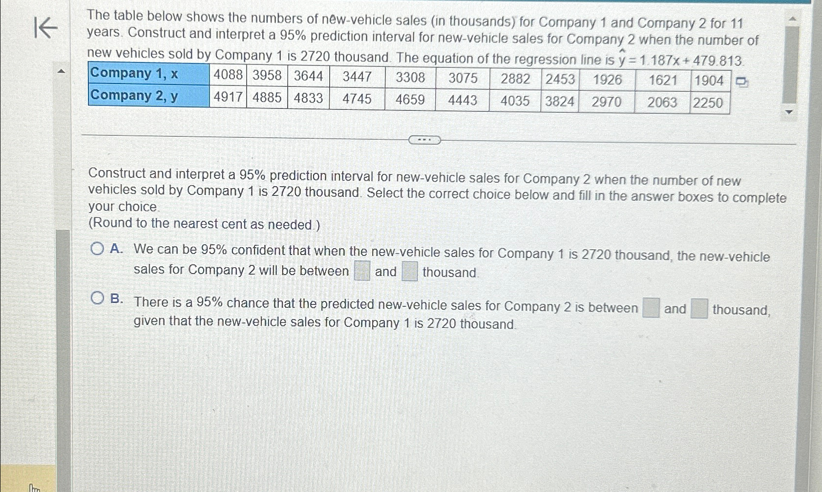 Solved The table below shows the numbers of new-vehicle | Chegg.com