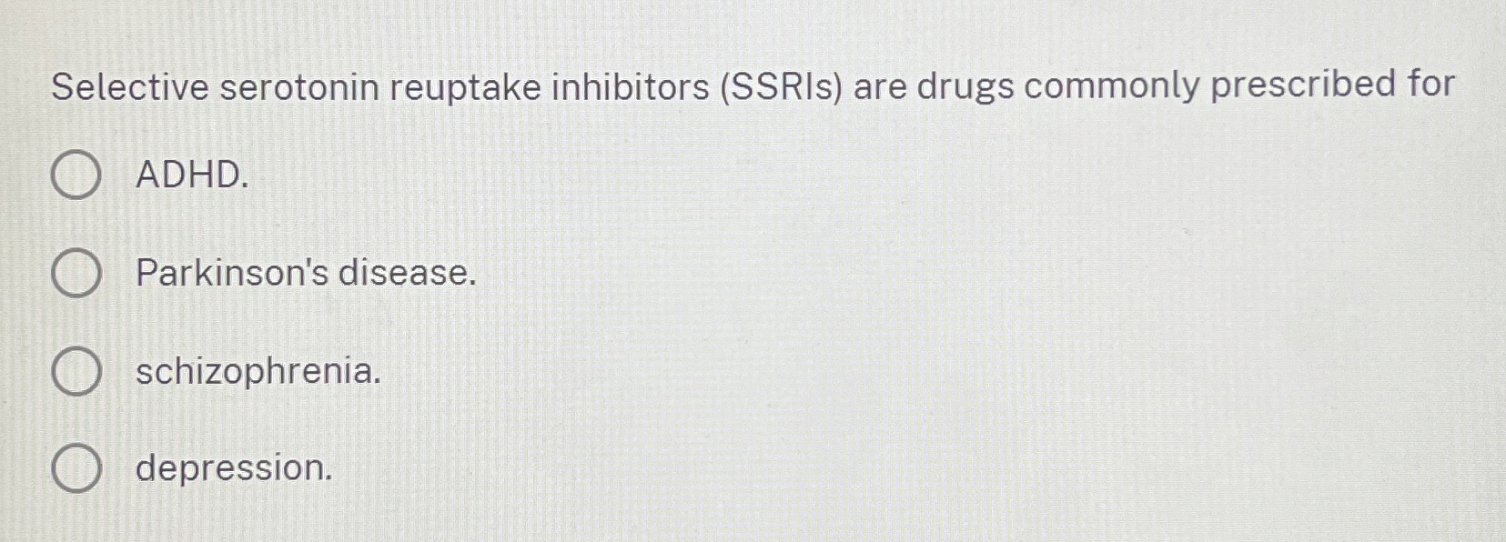 Solved Selective Serotonin Reuptake Inhibitors Ssris ﻿are 2983