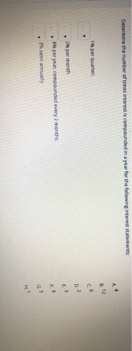 Solved Determine the number of times interest is compounded | Chegg.com