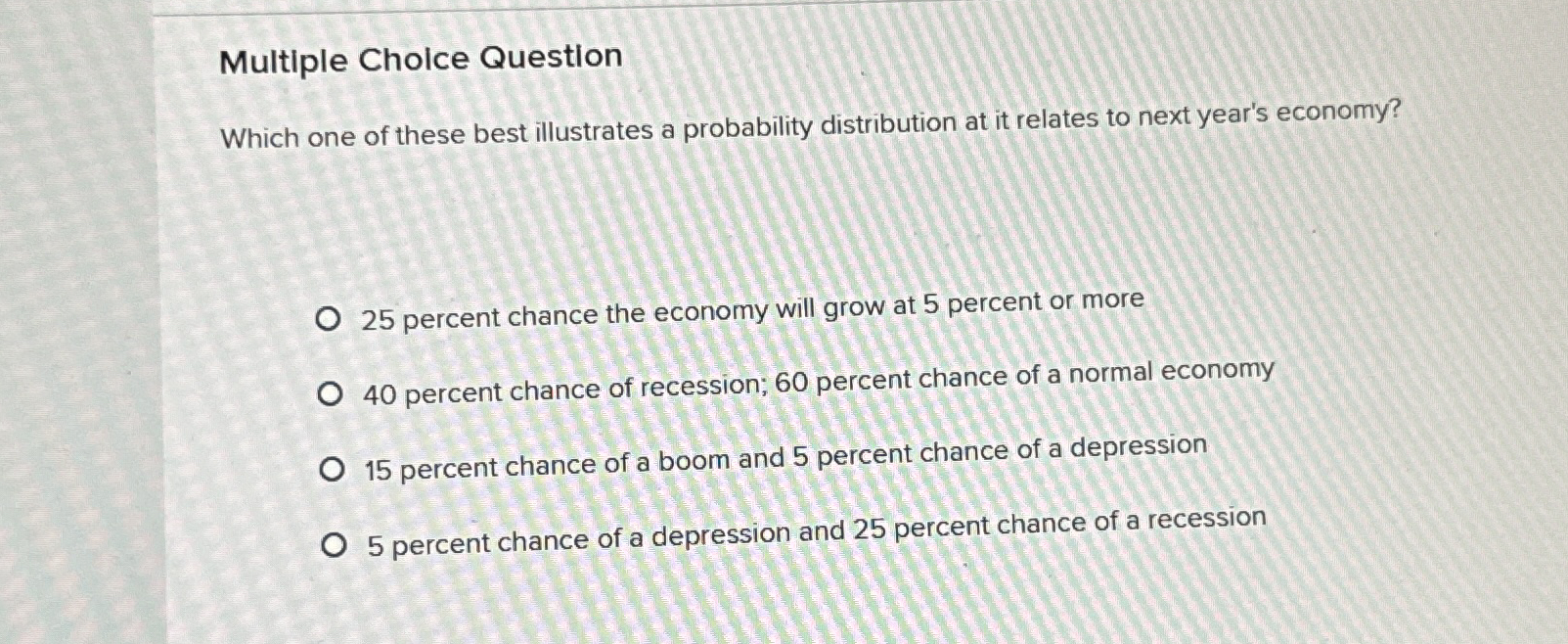 Solved Multiple Cholce QuestionWhich one of these best | Chegg.com