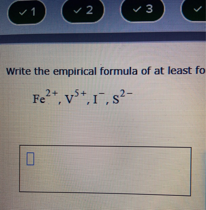 Solved write the empirical formula of at least four binary | Chegg.com