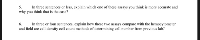 Solved 5. In three sentences or less, explain which one of | Chegg.com