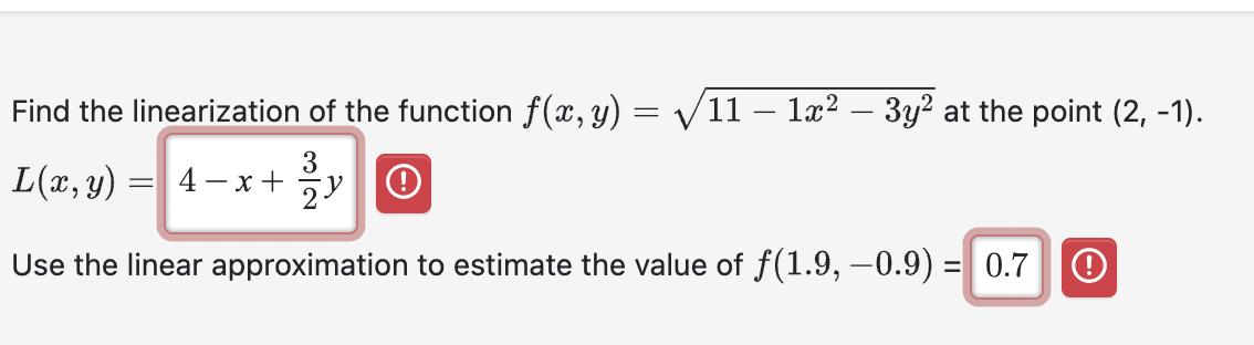 Solved Find the linearization of ﻿the function | Chegg.com