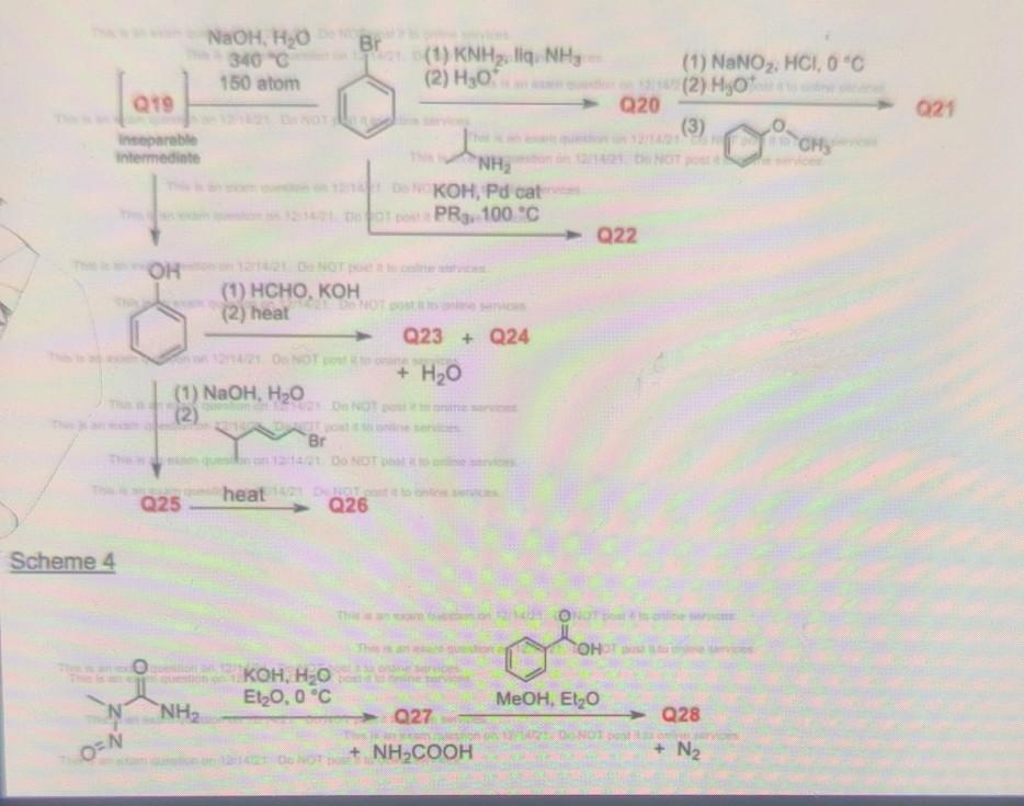 Solved Br NaOH, HAO 340 °C 150 atom 7 , . (1) KNH2, liq, NH | Chegg.com