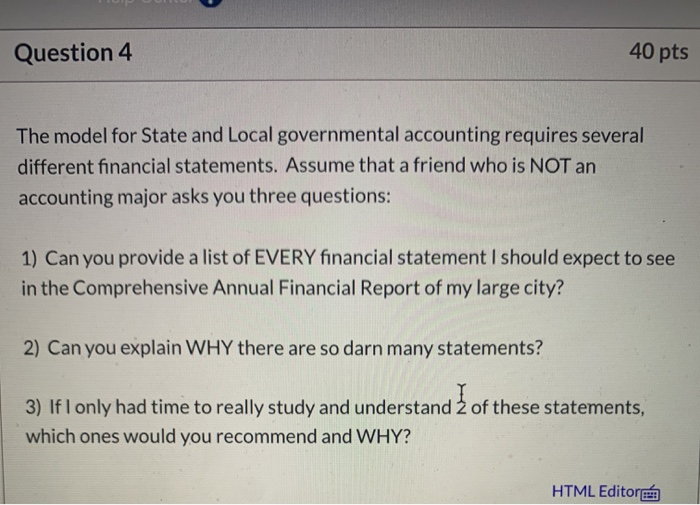 Solved Question 4 40 pts The model for State and Local | Chegg.com Solved Question 4 40 pts The model for State and Local | Chegg.com