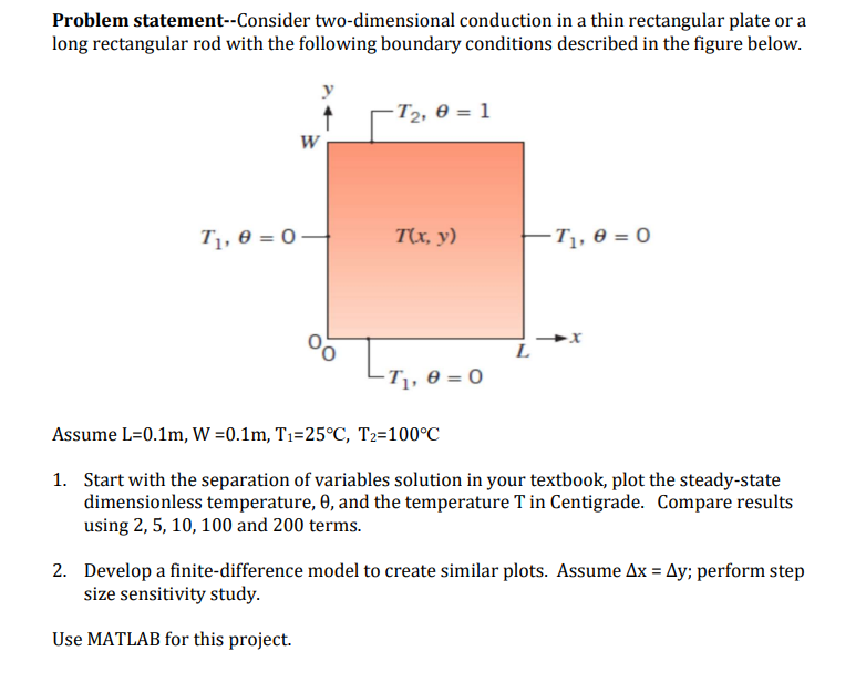 Problem statement--Consider two-dimensional | Chegg.com