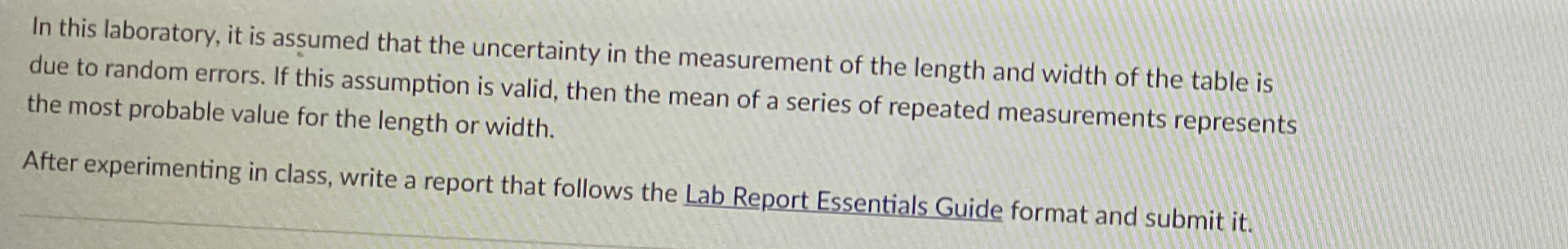 Solved In this laboratory, it is assumed that the | Chegg.com