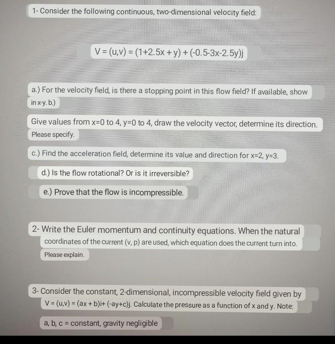 Solved 1- Consider the following continuous, two-dimensional | Chegg.com