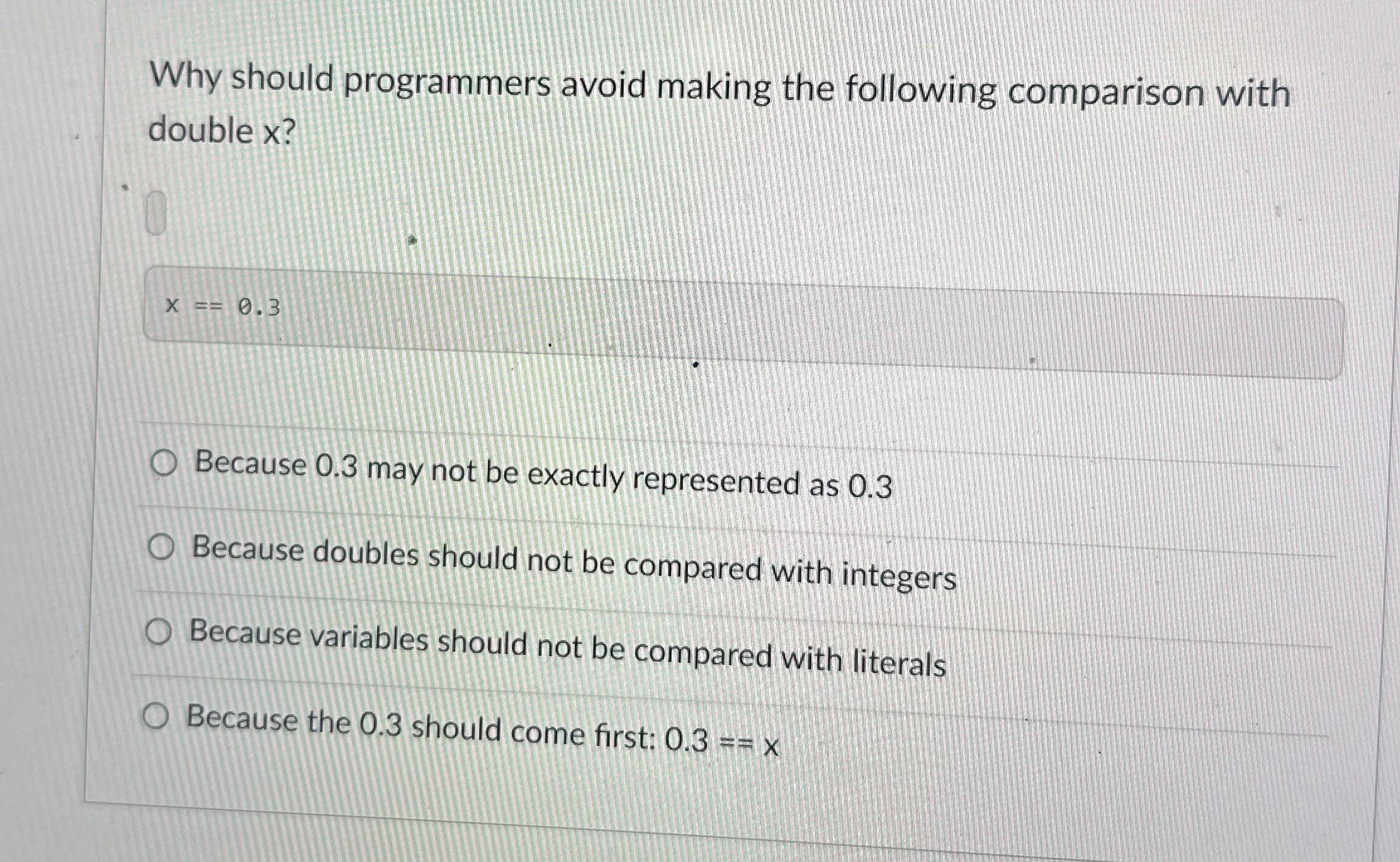 Solved Why Should Programmers Avoid Making The Following 4423