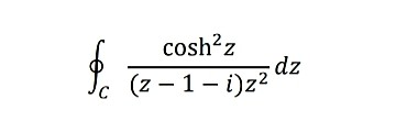 Solved coshz dz (2-1 - i)z? | Chegg.com