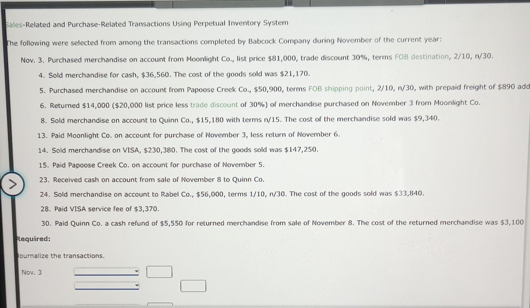 Solved Sales-Related and Purchase-Related Transactions Using | Chegg.com