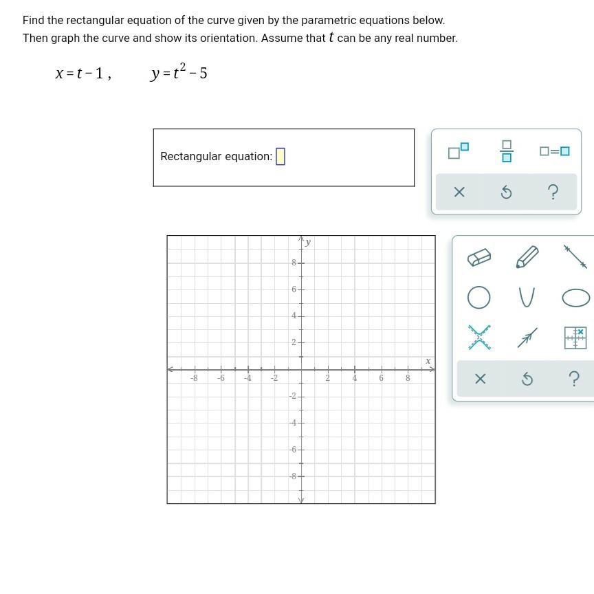 Solved Find the rectangular equation of the curve given by | Chegg.com