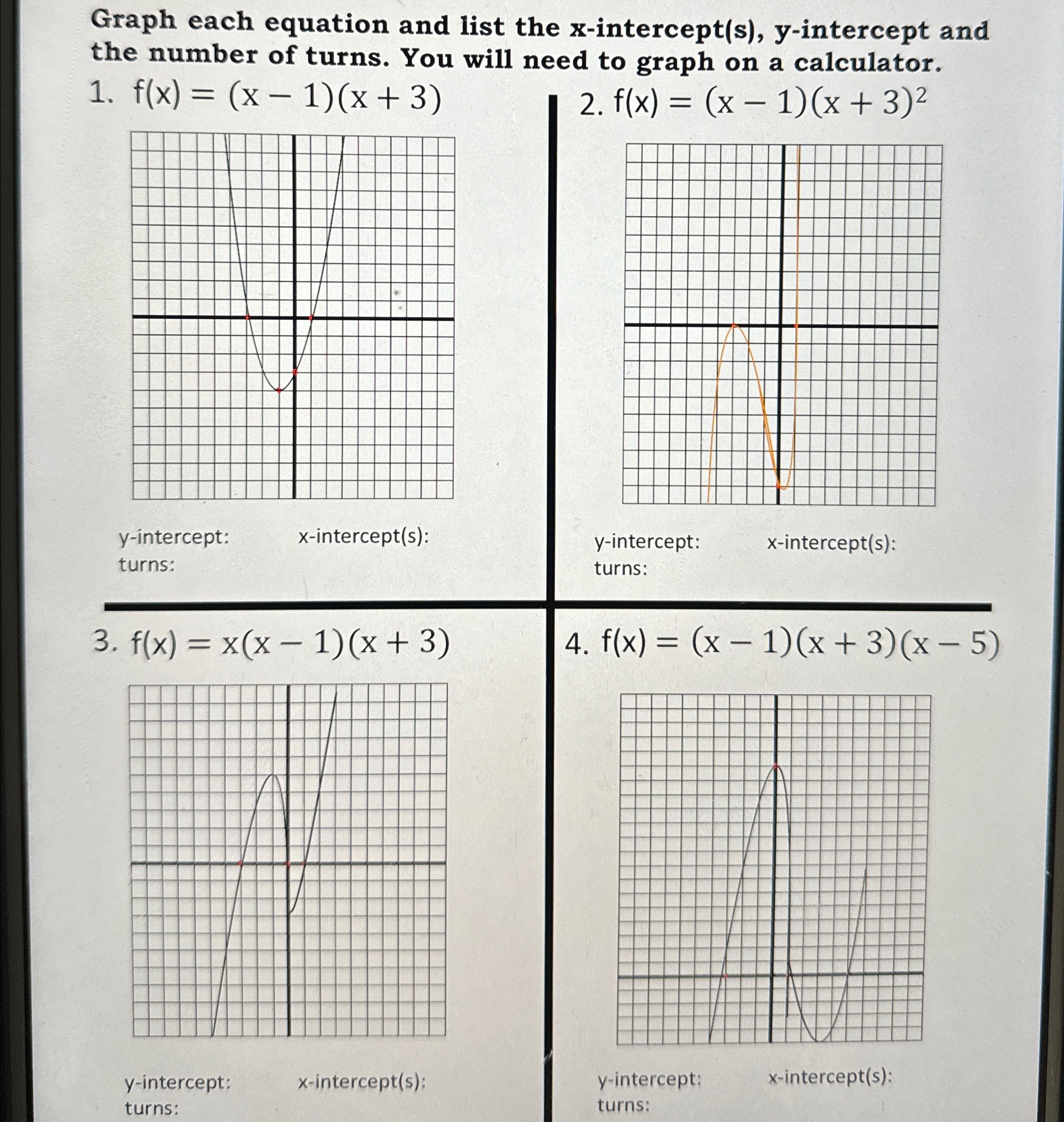 Solved Graph each equation and list the | Chegg.com