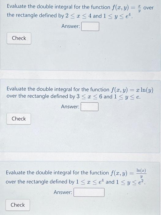 Solved Evaluate the double integral for the function | Chegg.com