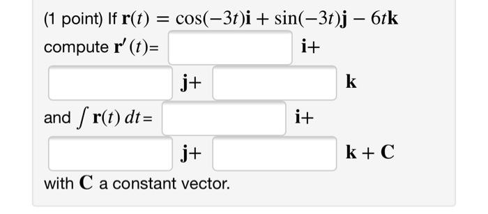 Solved with C a constant vector. | Chegg.com
