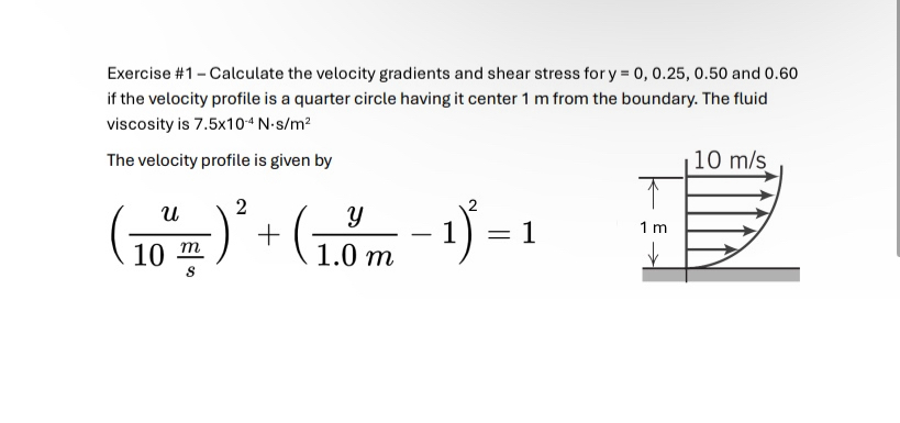 Solved Exercise #1-Calculate the velocity gradients and | Chegg.com