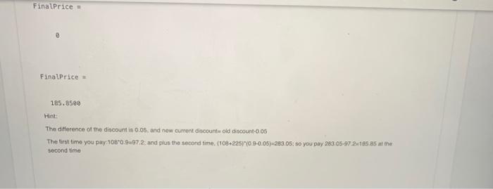 Solved Discount calculation-Part 1 One shopping mall is | Chegg.com