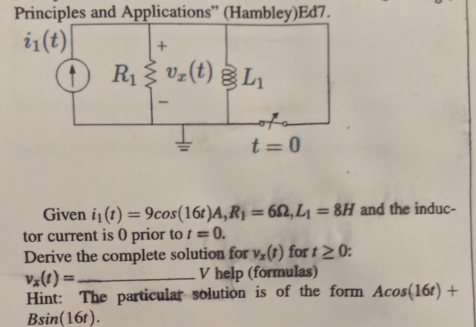 Solved Princioles and Applications" (Hamblev)Ed7. Given | Chegg.com