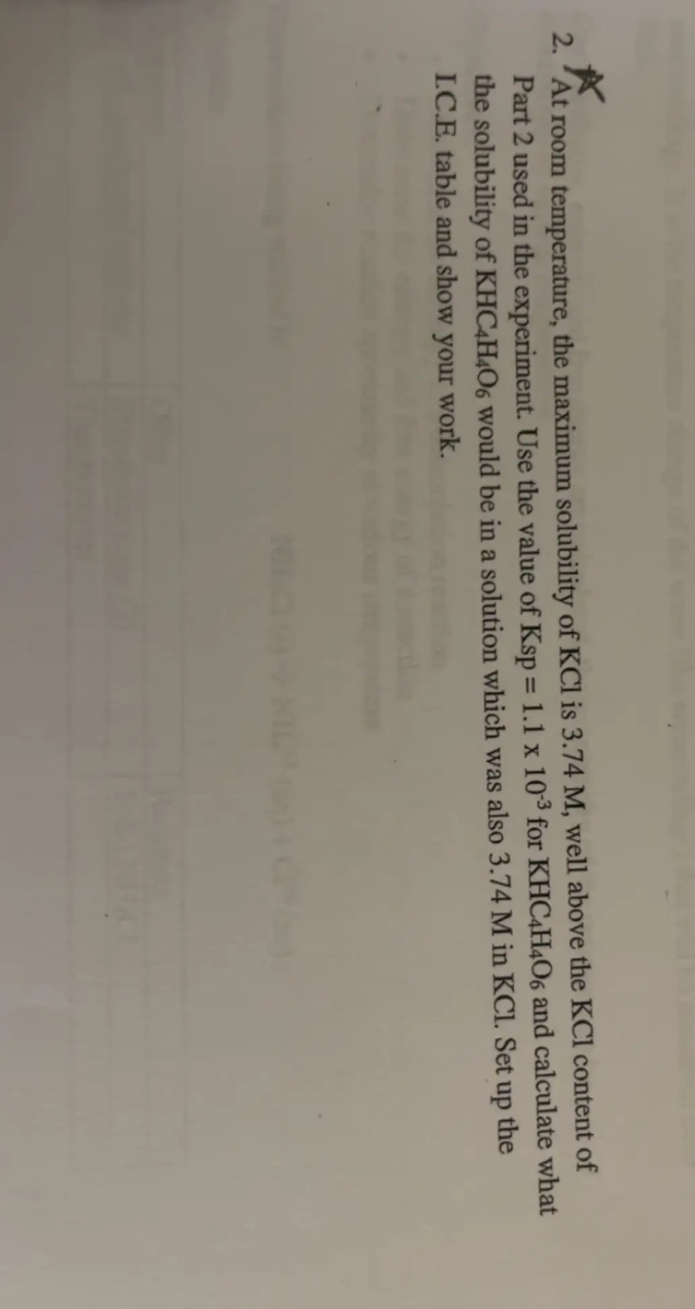 Solved At room temperature, the maximum solubility of KCl | Chegg.com