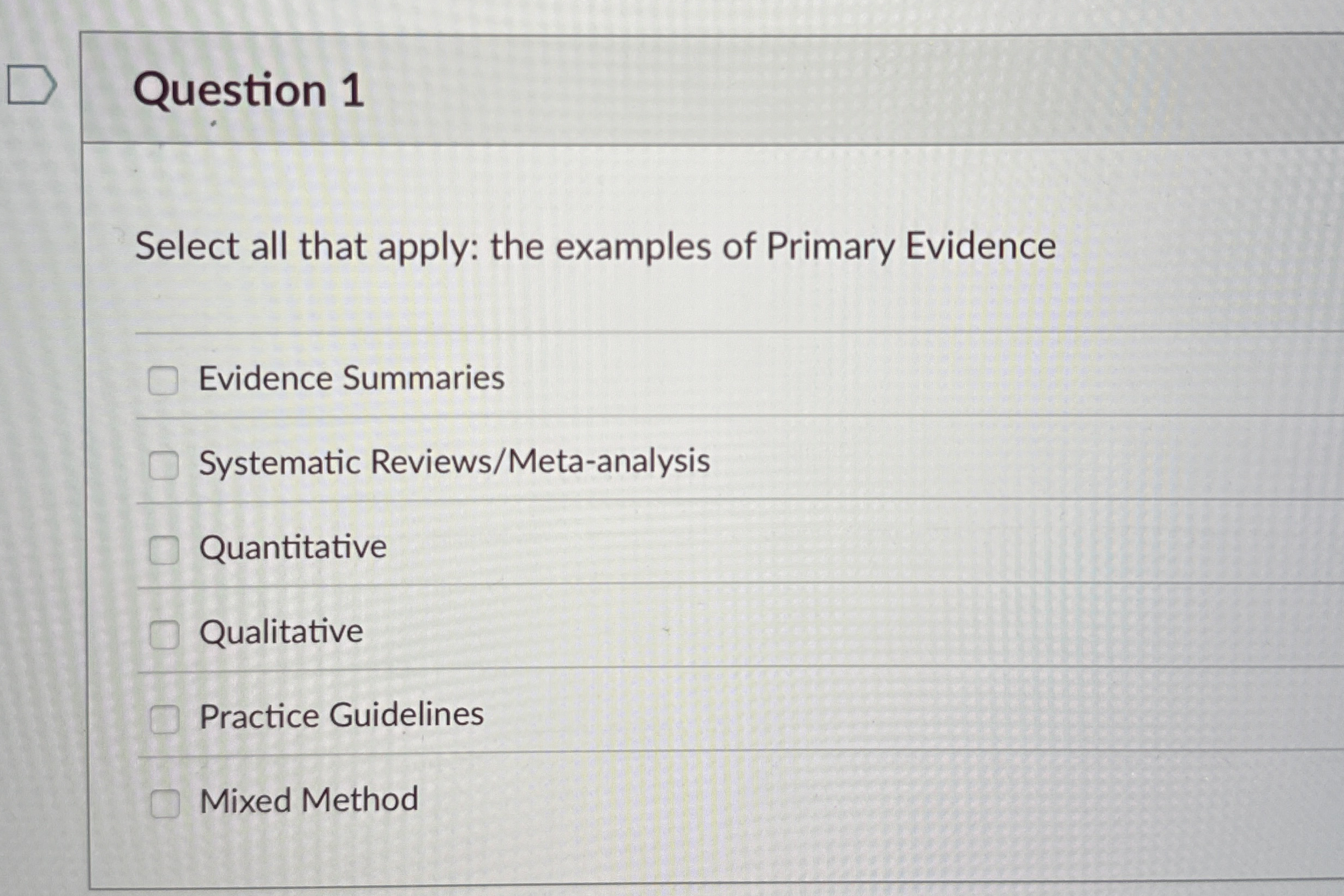 Solved Question 1Select all that apply: the examples of | Chegg.com