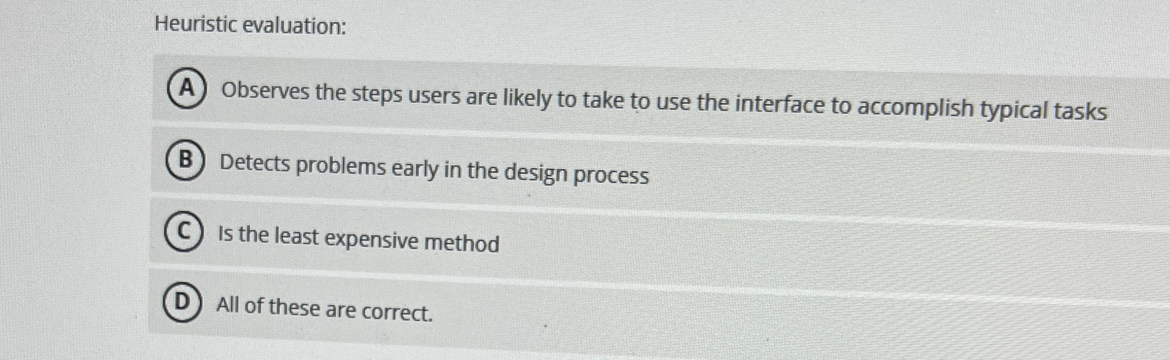 Solved Heuristic evaluation:Observes the steps users are | Chegg.com