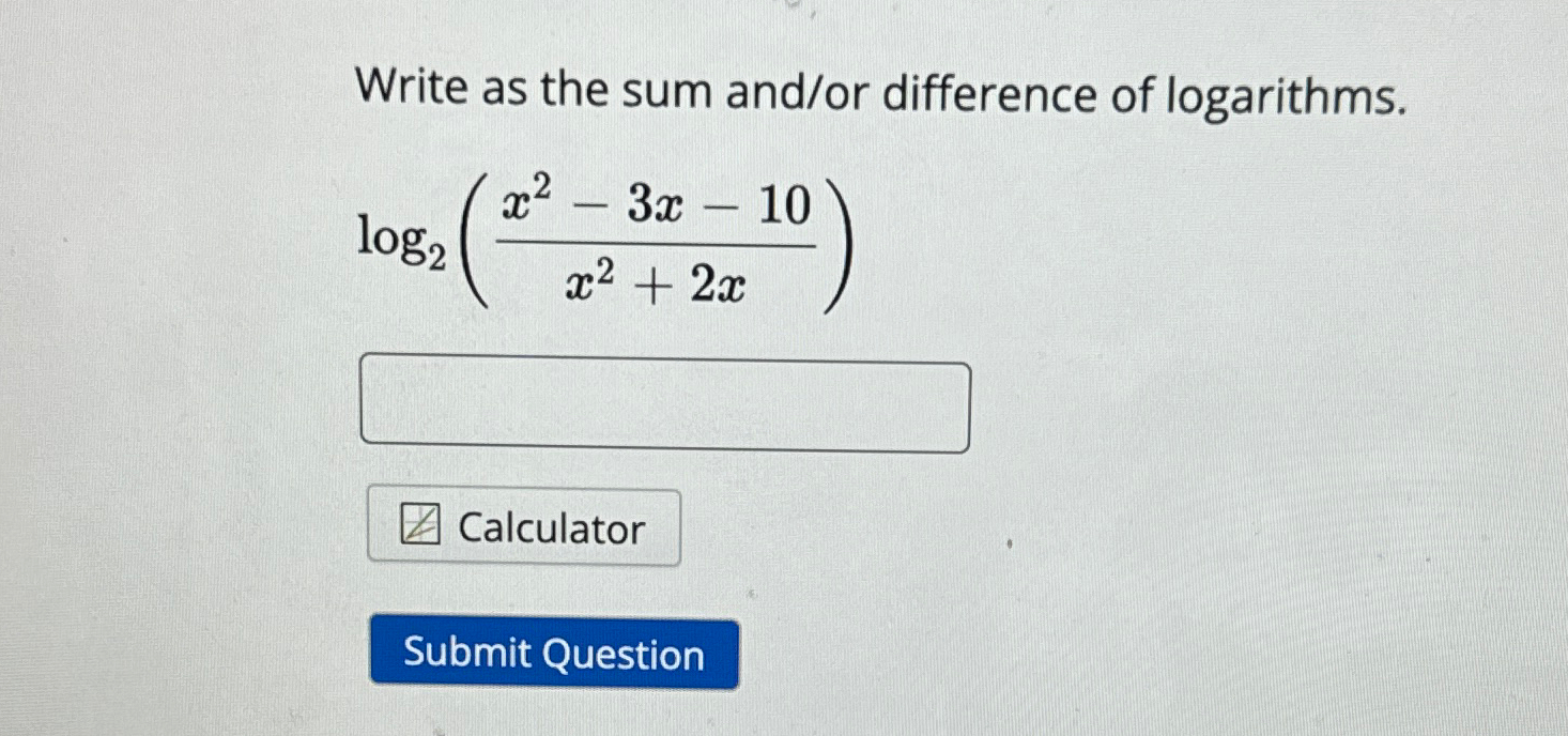 Solved Write as the sum and/or difference of | Chegg.com