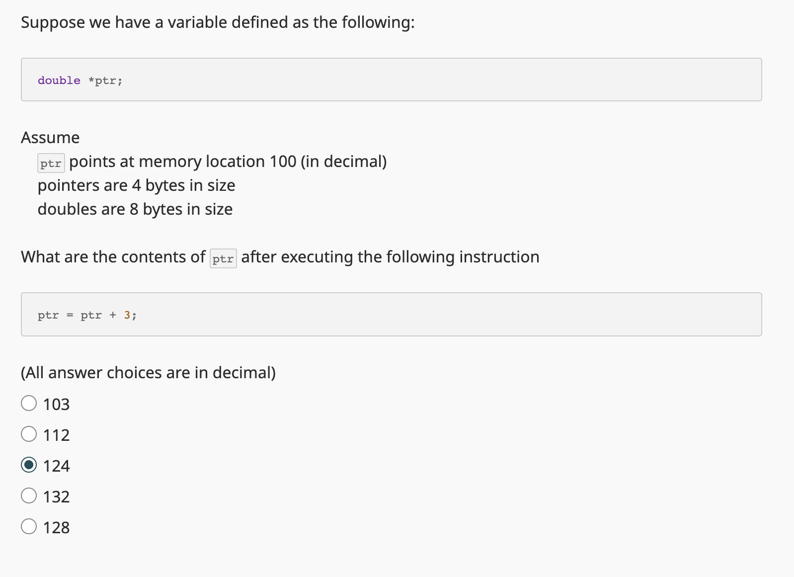 Solved Suppose we have a variable defined as the following: | Chegg.com